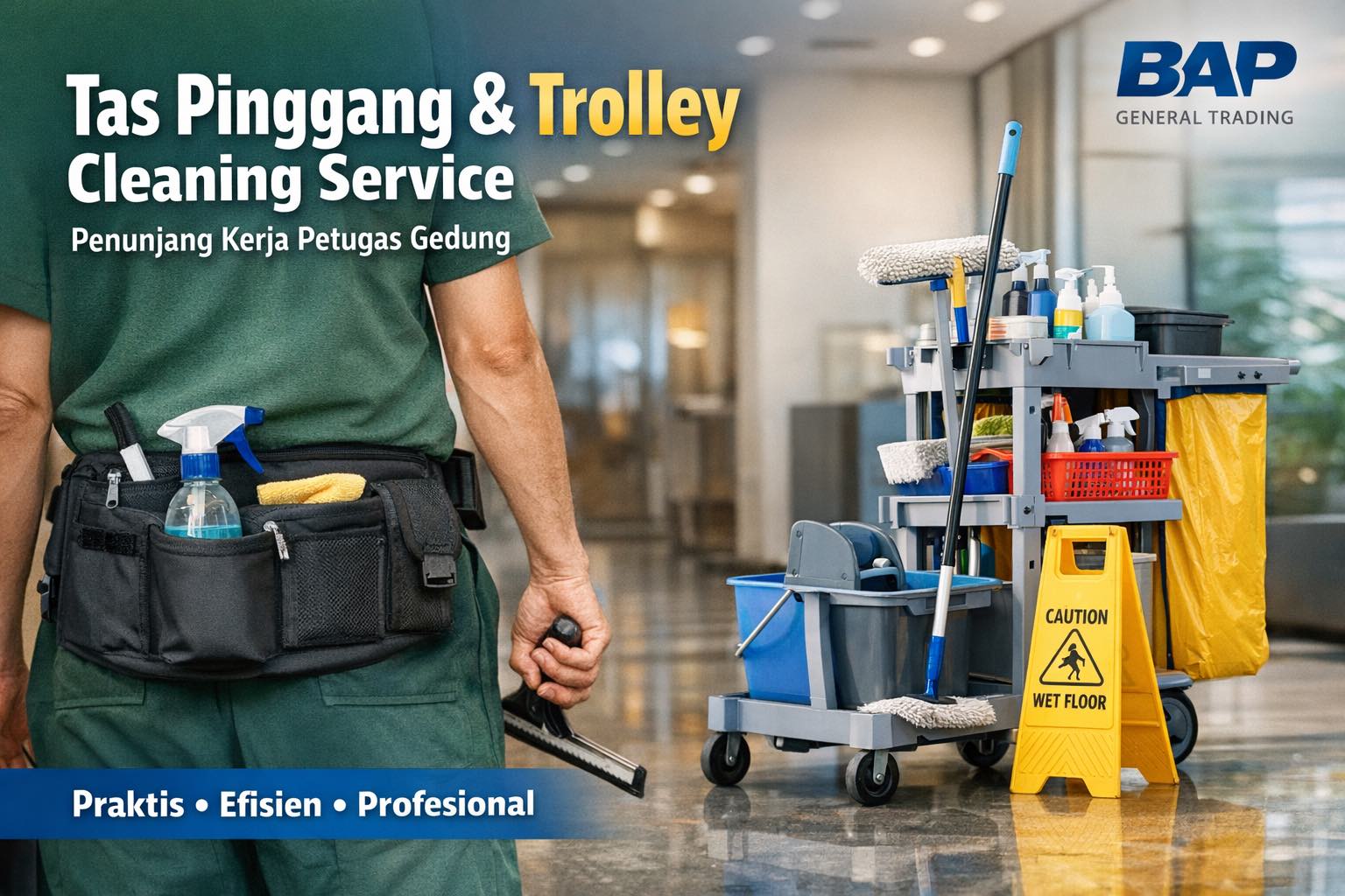 Tas Pinggang & Trolley Cleaning Service: Penunjang Kerja Petugas Gedung ...